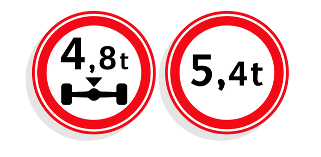 De belangrijkste rode borden op een rij — Theorie Toppers