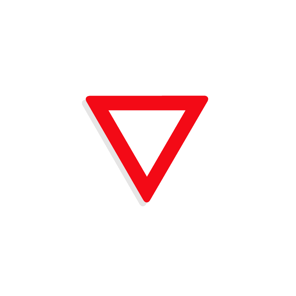 De belangrijkste rode borden op een rij — Theorie Toppers