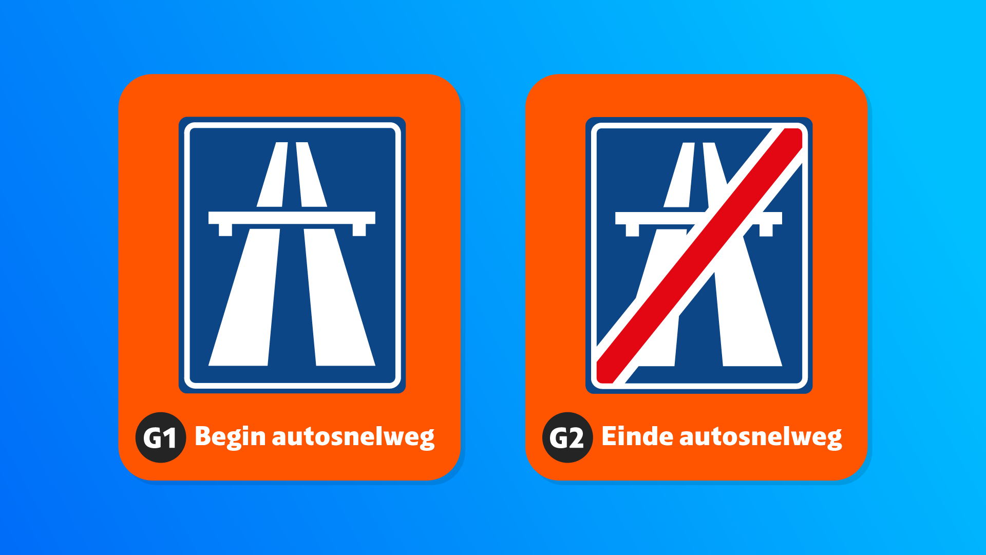 Verschil tussen autoweg en snelweg — Theorie Toppers